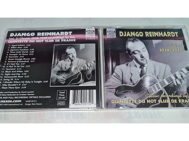 Django Reinhardt - Vol. 2: 1938-1939 , ORIGINAL