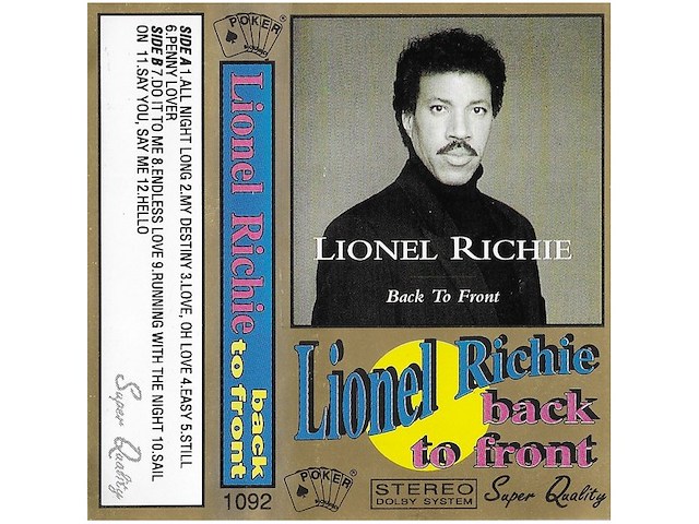 LIONEL RICHIE - Back To Front