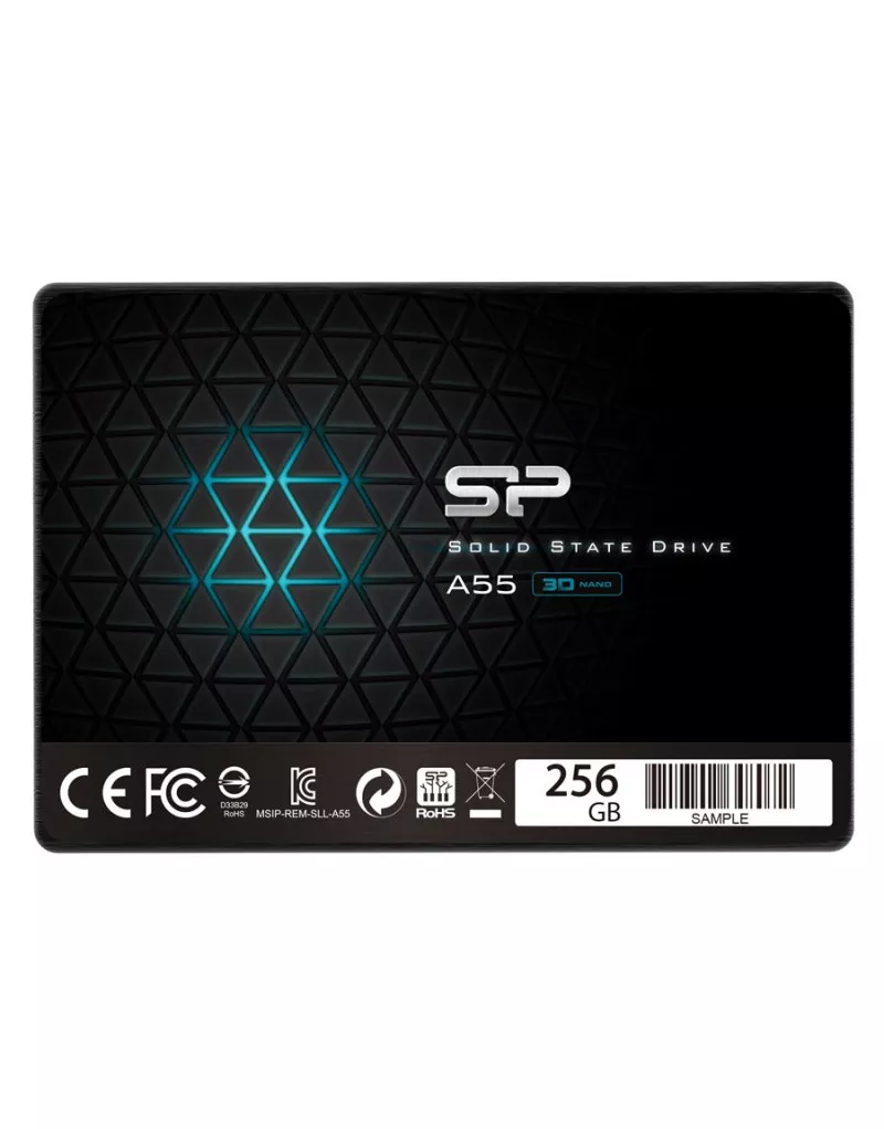 Silicon Power Ace - A55 256GB SSD SATAIII 3D NAND 3D NAND, SLC Cache, 7mm 2...