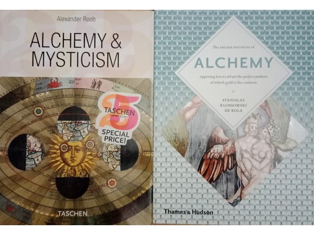 LOT 2 knjige o alhemiji na engleskom jeziku