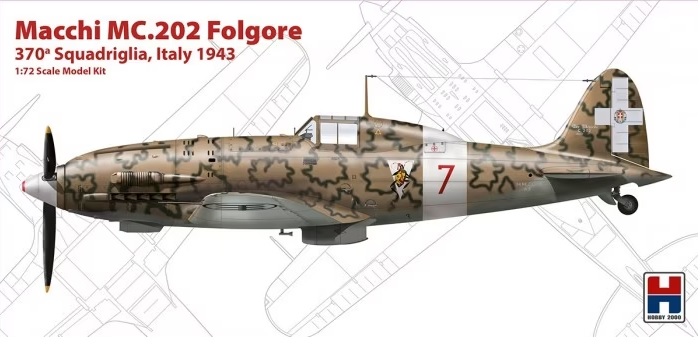 HOBBY 2000 1/72 Macchi MC.202 Folgore 370 Squadriglia, Italy 1943