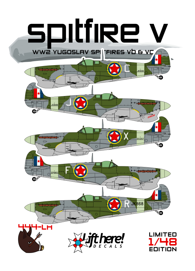 LIFT HERE! Spitfire V, WW2 Yugoslav Spitfires Vb & Vc in 1/48