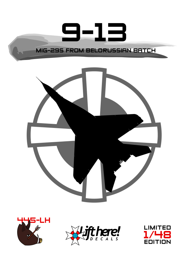 LIFT HERE! 9-13, MiG-29S from Belorussian Batch in 1/48