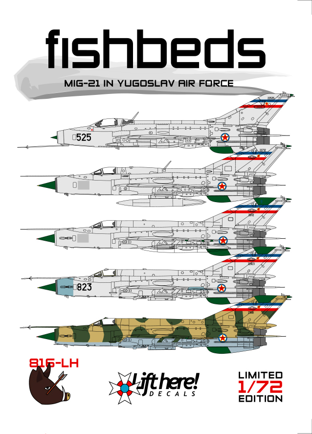 LIFT HERE! Fishbeds, MiG-21 in Yugoslav Air Force in 1/72