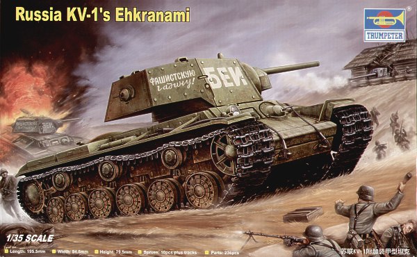 TRUMPETER 1/35 Russian KV-1’s Ehkranami