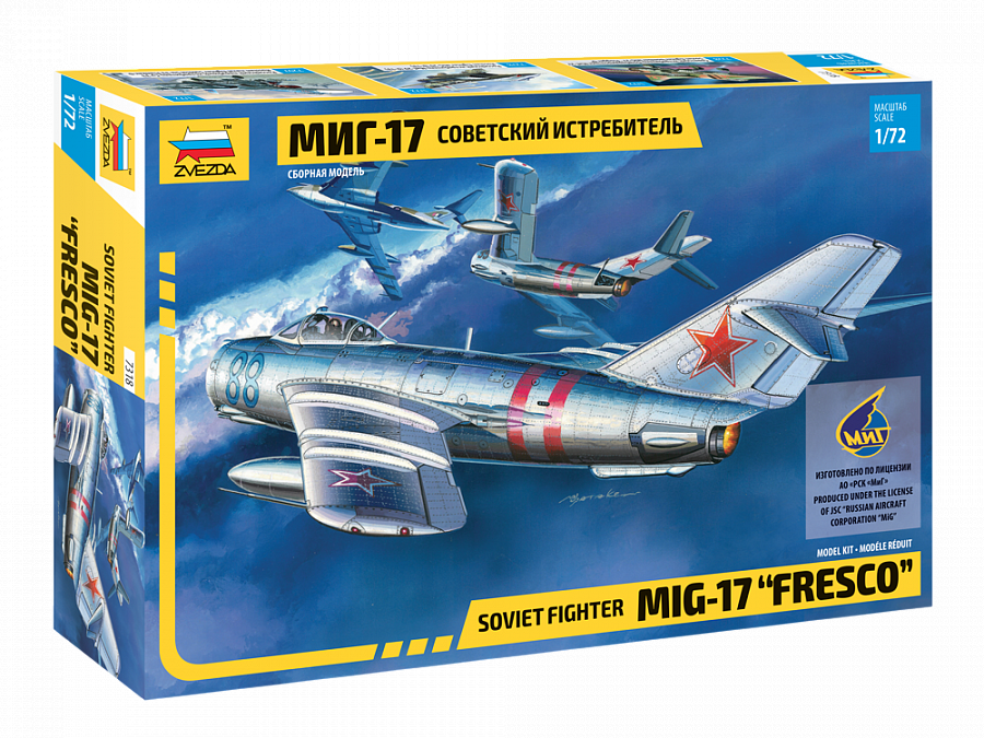 ZVEZDA 1/72 Soviet fighter MIG-17 „FRESCO“