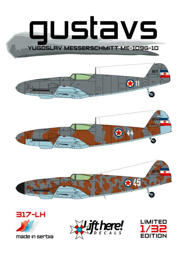 LIFT HERE! Gustavs, Yugoslav Messerschmitt Me-109G-10