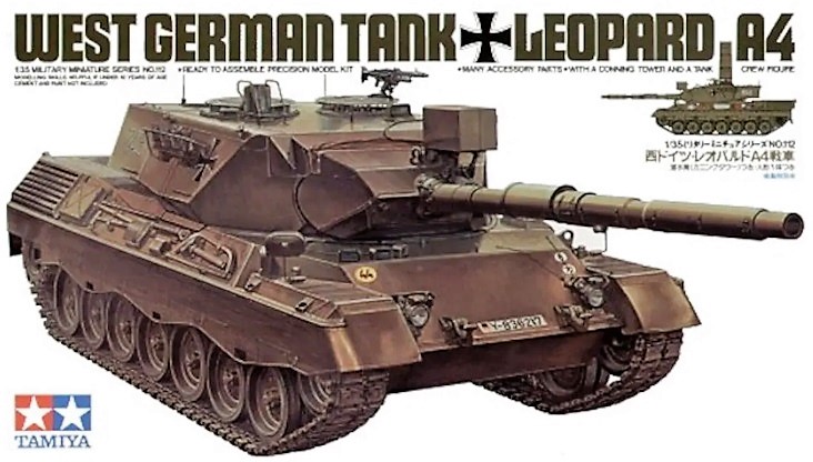TAMIYA 1/35 West German Leopard 1 A4 Tank