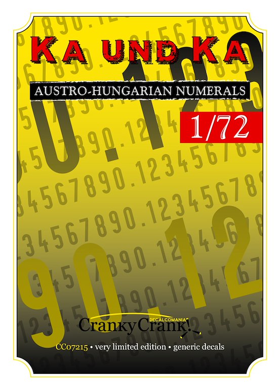 CRANKY CRANK! “Ka und Ka”, Austro-Hungarian Numerals