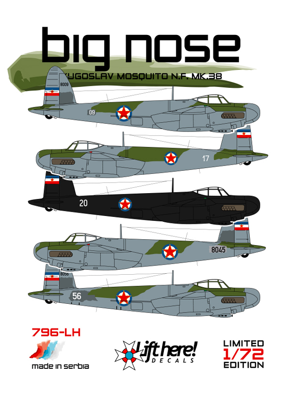 LIFT HERE! “Big Nose”, Yugoslav Mosquito N.F. Mk.38