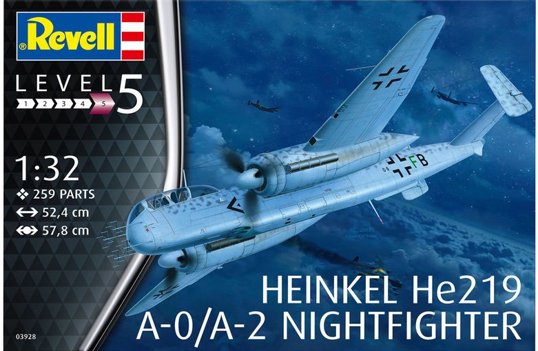 REVELL 1/32 Heinkel He 219 A-0 / A-2 Nightfighter