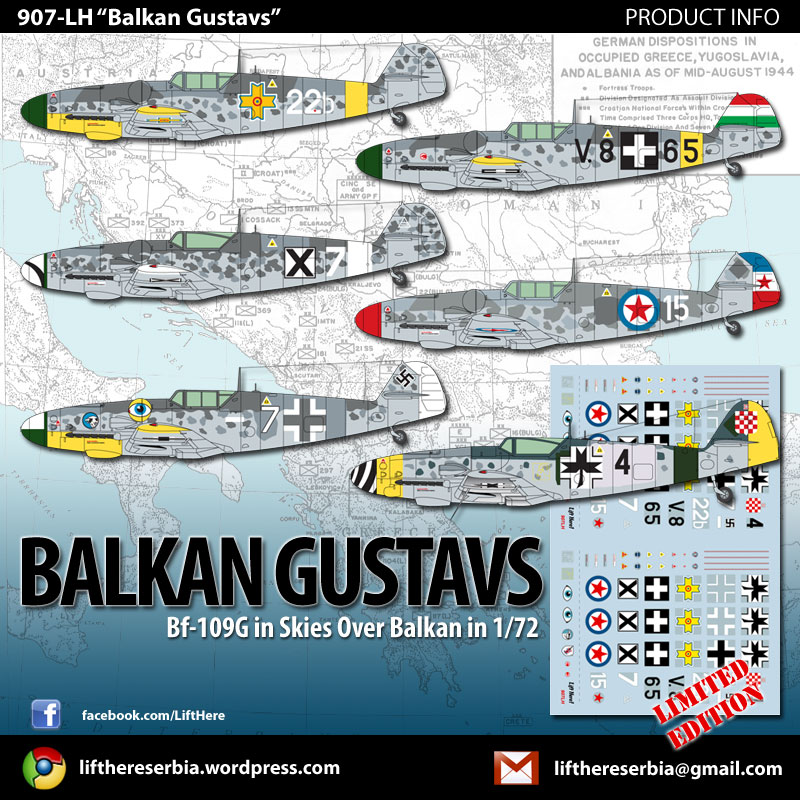 LIFT HERE! “Balkan Gustavs”, Bf-109G in Skies Over Balkan