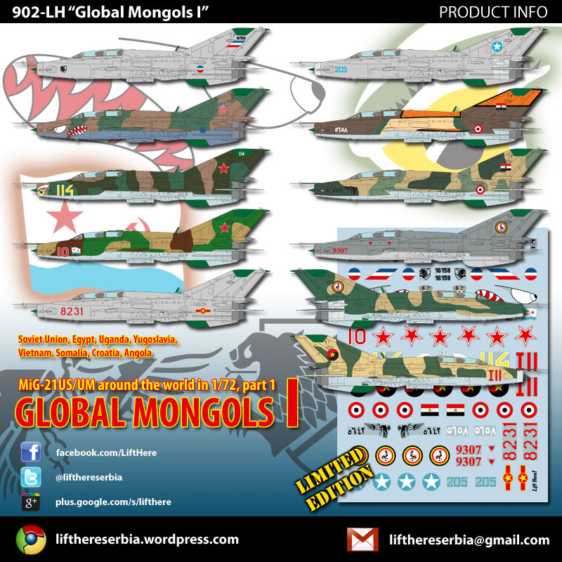 LIFT HERE! “Global Mongols I”, MiG-21US/UM around the world