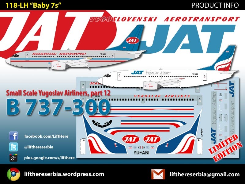 LIFT HERE! “Baby 7s”, Small Scale Yugoslav Airliners, part 12