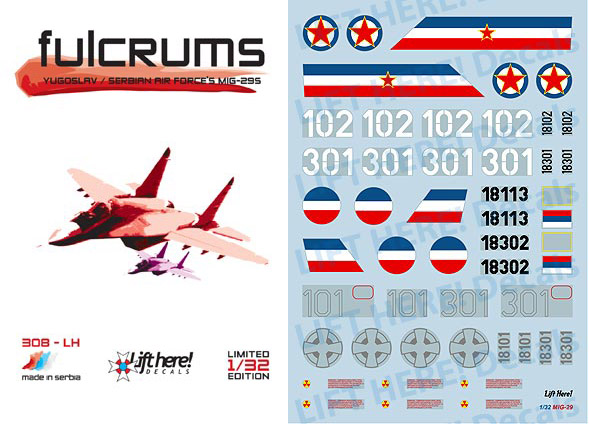 LIFT HERE!“Fulcrums”, Yugoslav & Serbian Air Force’s MiG-29′s