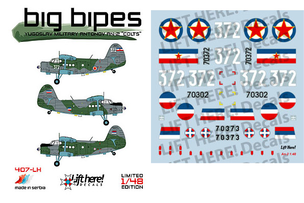 LIFT HERE! “Big Bipes”, Yugoslav Military Antonov An-2 “Colts”