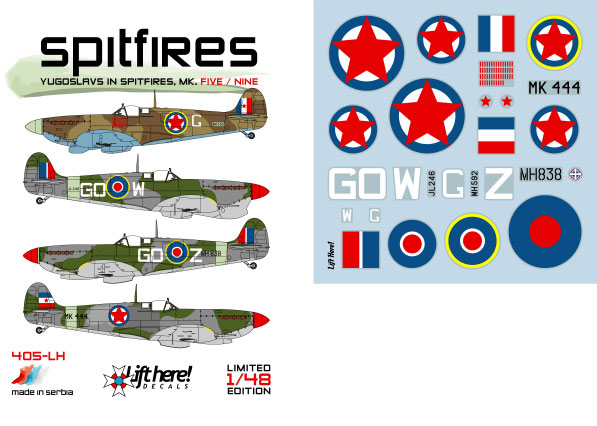 LIFT HERE! „Spitfires“, Yugoslavs in Spitfires, Mk.V/IX