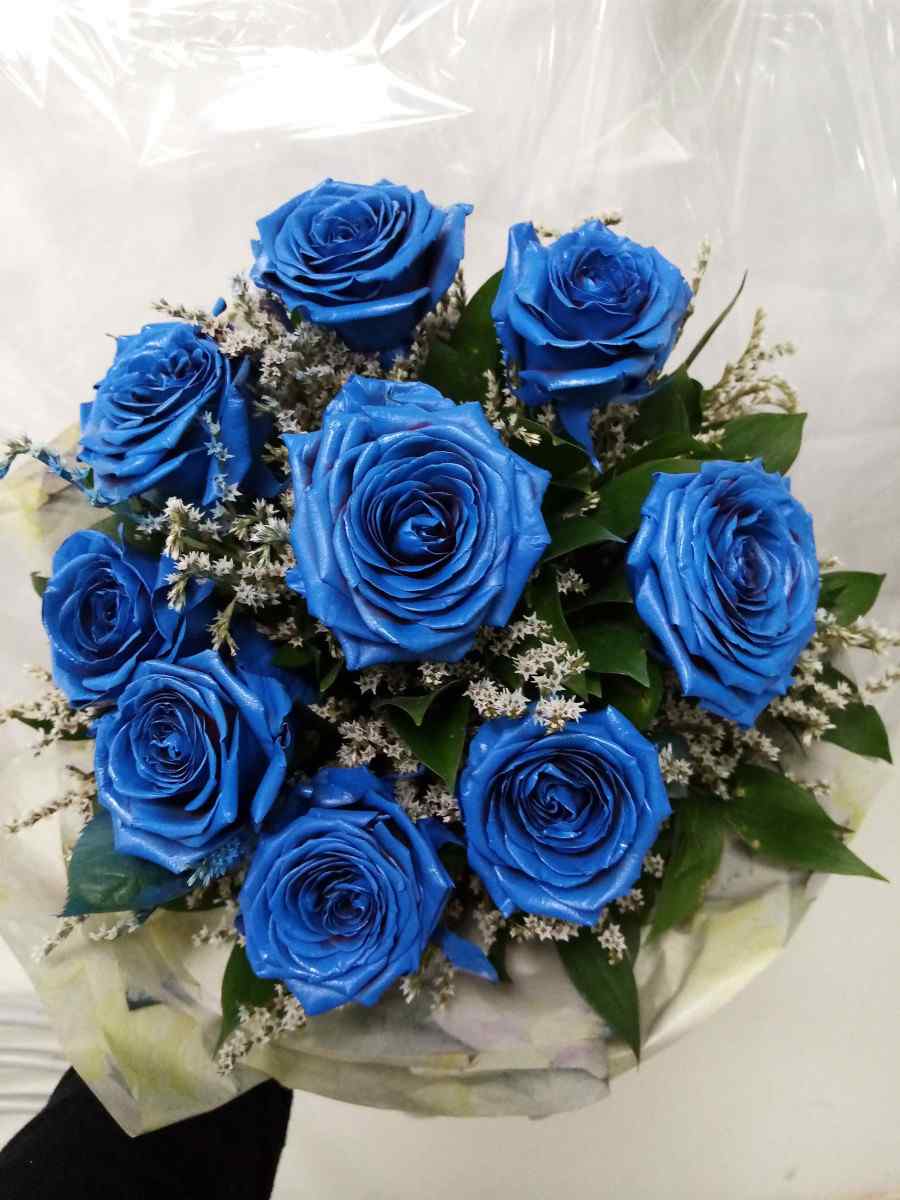 Buket sa plavim ružama 121
