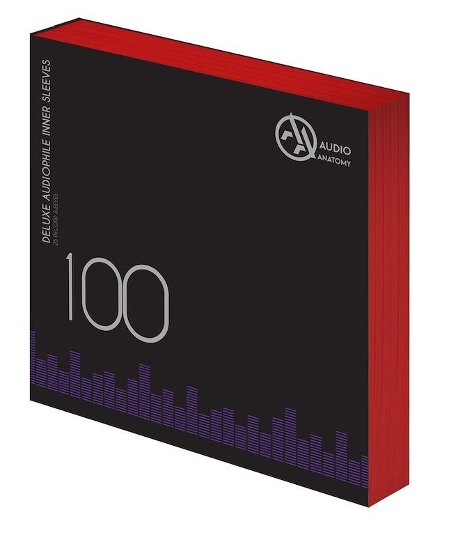 MUSIC PROTECTION – 100X 12″ DELUXE AUDIOPHILE ANTISTATIC INNER SLEEVE (red)