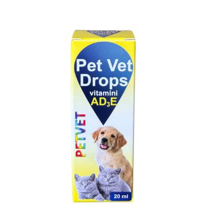 PetVet Drops - AD3E kapi za pse i mačke