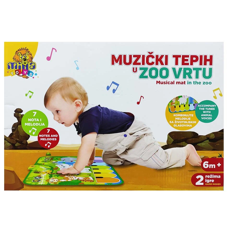 Muzički tepih za bebe Zoo vrt