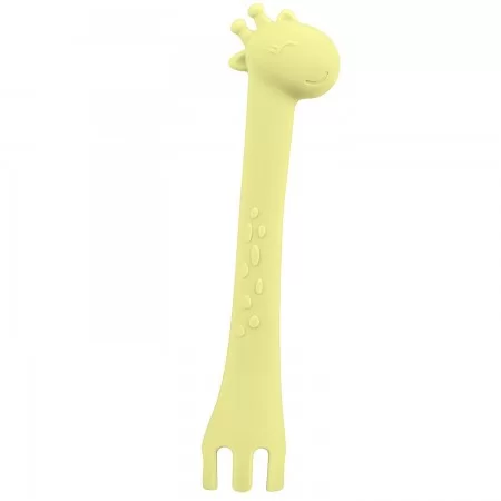 SILIKONSKA KAŠIČICA GIRAFFE YELLOW