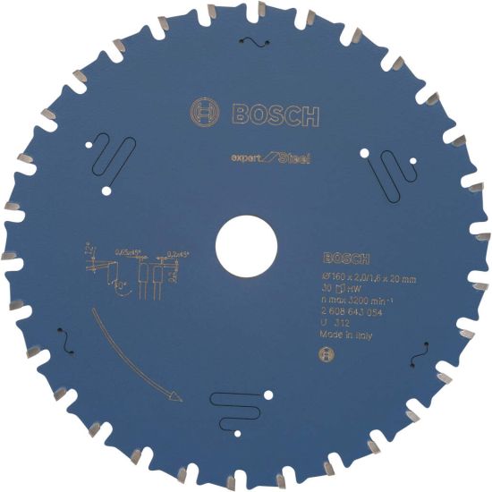 Bosch list kružne testere Expert for Steel 160 x 20 x 2,0 mm, 30T (2608643054)