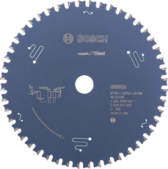 Bosch list kružne testere Expert for Steel 184 x 20 x 2,0 mm, 48 (2608643055)