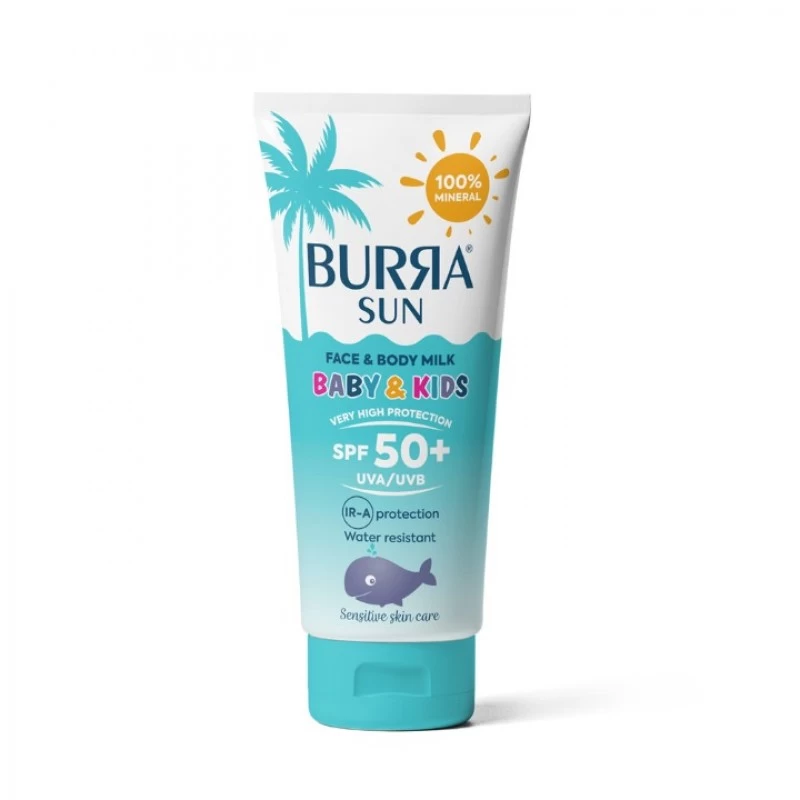 BURRA SUN 100% MINERAL BABY&KIDS MILK SPF 50+ 100ML