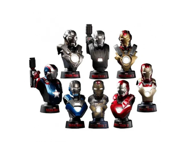 Sideshow Collectibles (022885) Iron Man 3 Busts set 8 figurica