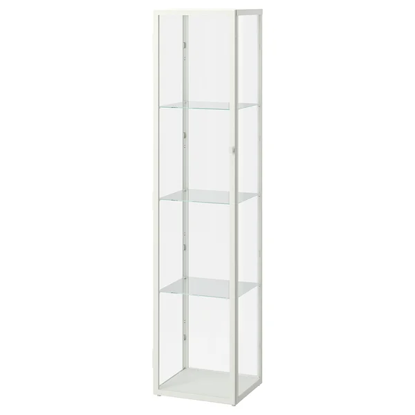 Vitrina, bela, 35x32x151 cm
