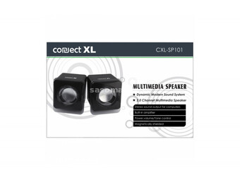 Connect XL Zvučnik, set, 2.0, USB 5V, boja crna - CXL-SP101