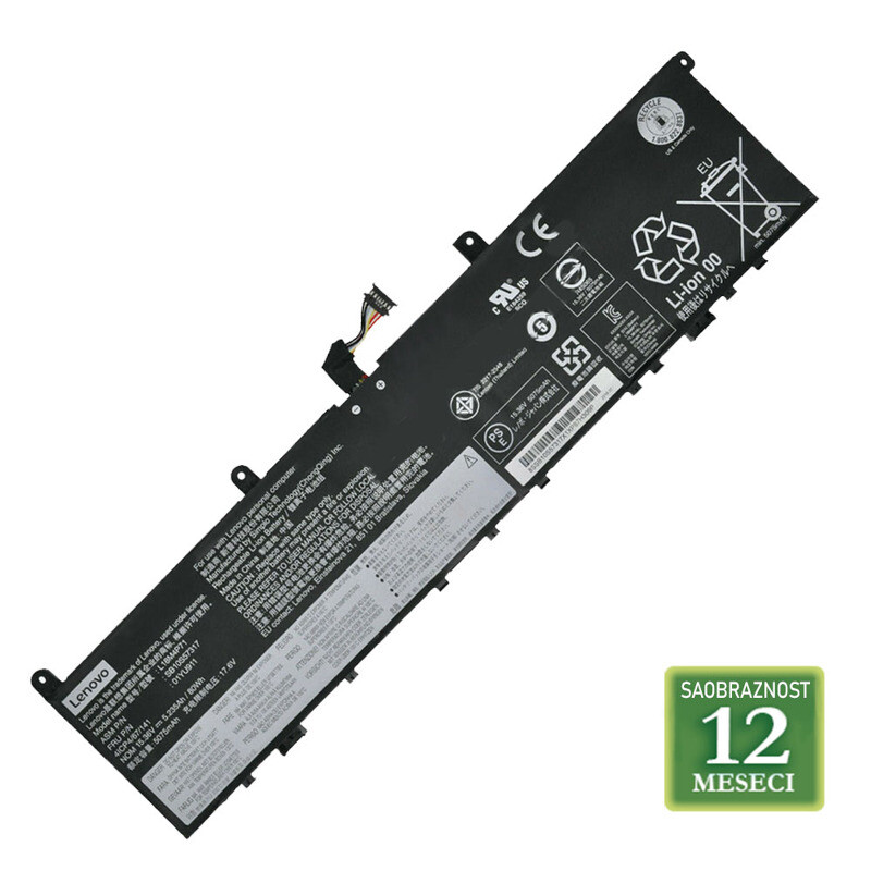 Baterija L18M4P71 za laptop Lenovo ThinkPad P1 2nd Gen 15.36V / 5235mAh / 80Wh