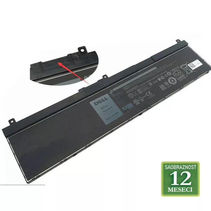 Baterija NYFJH za laptop DELL Precision D7530 11.4V / 8070mAh / 97Wh