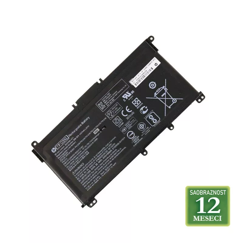 Baterija TF03XL za laptop HP Pavilion 15-CC 11.55 V / 3630mAh / 41.9Wh