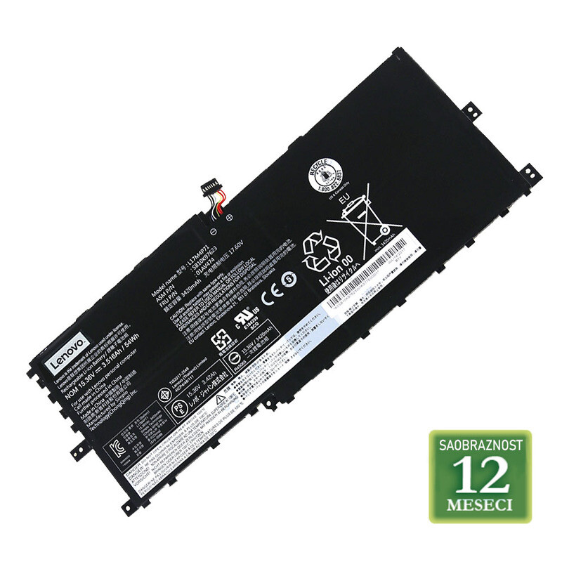 Baterija za laptop LENOVO ThinkPad X1 YOGA 3 / L17C4P71 15.36V 54Wh / 3520mAh