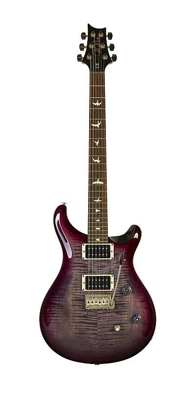 PRS CE 24 CC Blackout Neck Charcoal Purple Burst Električna gitara