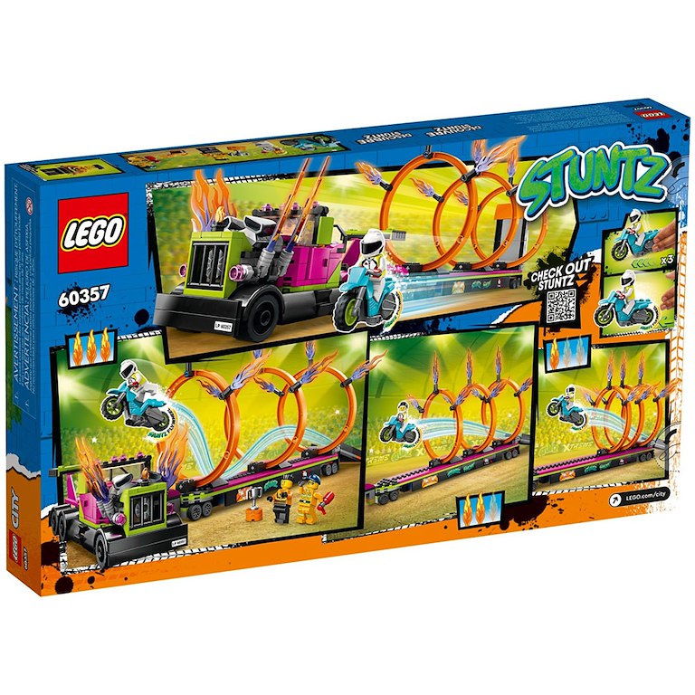 LEGO CITY Akrobatski kamion i izazov sa vatrenim prstenovima