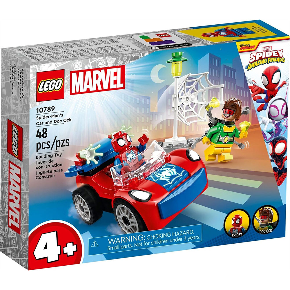 LEGO MARVEL Spajdermenov automobil i Dok Ok