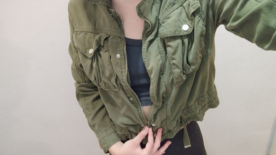 Berska zelena teksas jakna
