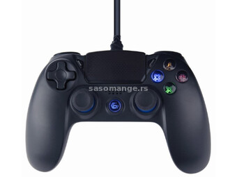 JPD-PS4U-01 Gembird USB 2.0 analog vibration gamepad, PlayStation 4 / PC, 3m black