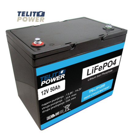 TelitPower 12V 50Ah TPB-LFP12050 LiFePO4 akumulator ( P-3306 )