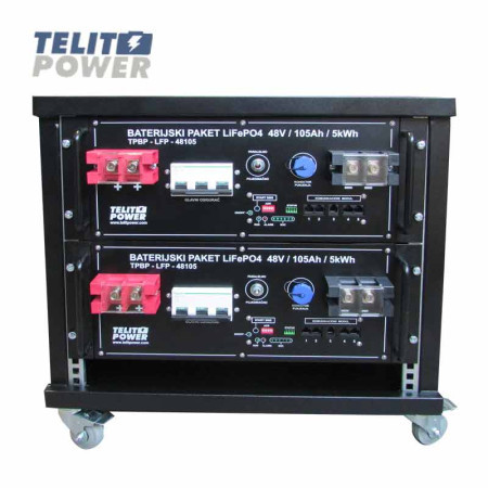 TelitPower baterijski paket - kabinet LiFePO4 48V - 105Ah - 10kWh LFP-48105 ( P-3330 )