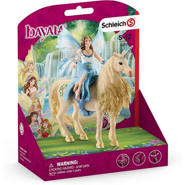 Schleich Bayala Eyela jaše na zlatnom jednorogu 42508