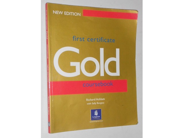 Gold - First certificate, coursebook