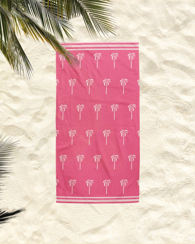 Plažni peškir BEACH MASTER 91x172 - Palm Sport Pink 2023