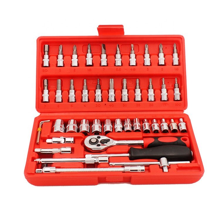 46pcs Hardware Tool Car repair Kit Socket Spanner Combinatio – 46pcs Hardware Tool Car repair Kit Socket Spanner Combinatio