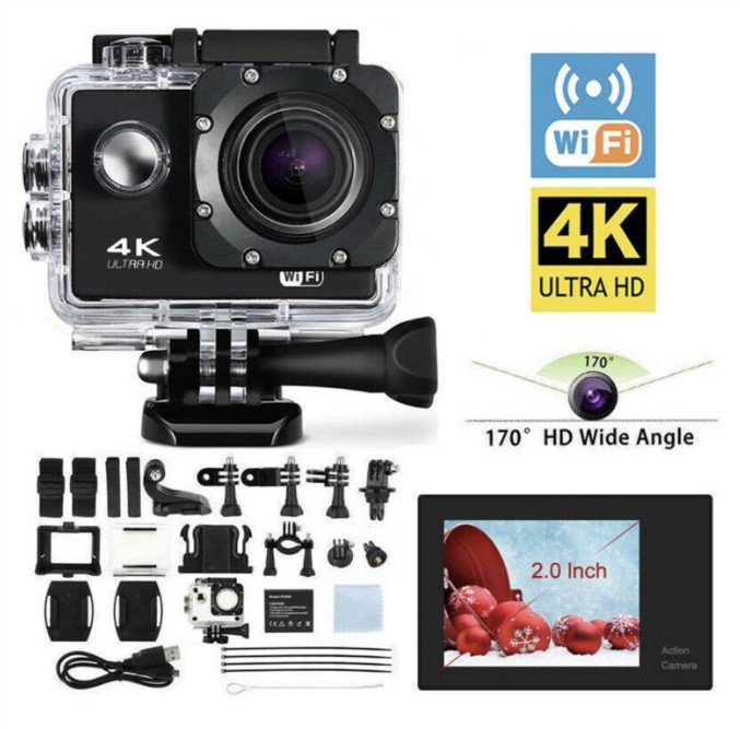 Akciona 4K ULTRA HD Sportska Kamera WIFI replika GoPro – Akciona 4K ULTRA HD Sportska Kamera WIFI replika GoPro