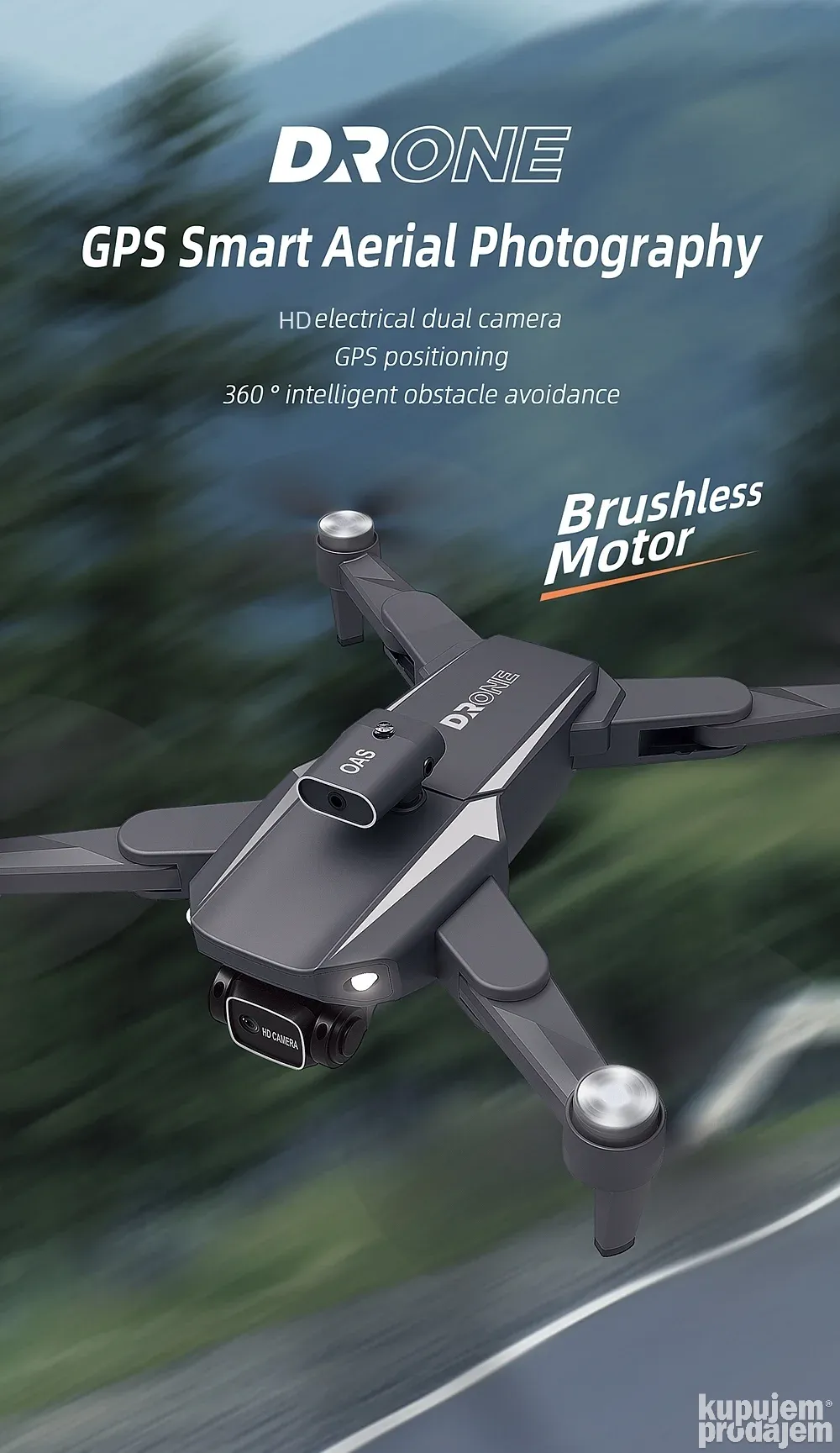 H5 968 Brushless Dron WiFi GPS HD Dual Cam + Sig. senzori – H5 968 Brushless Dron WiFi GPS HD Dual Cam + Sig. senzori