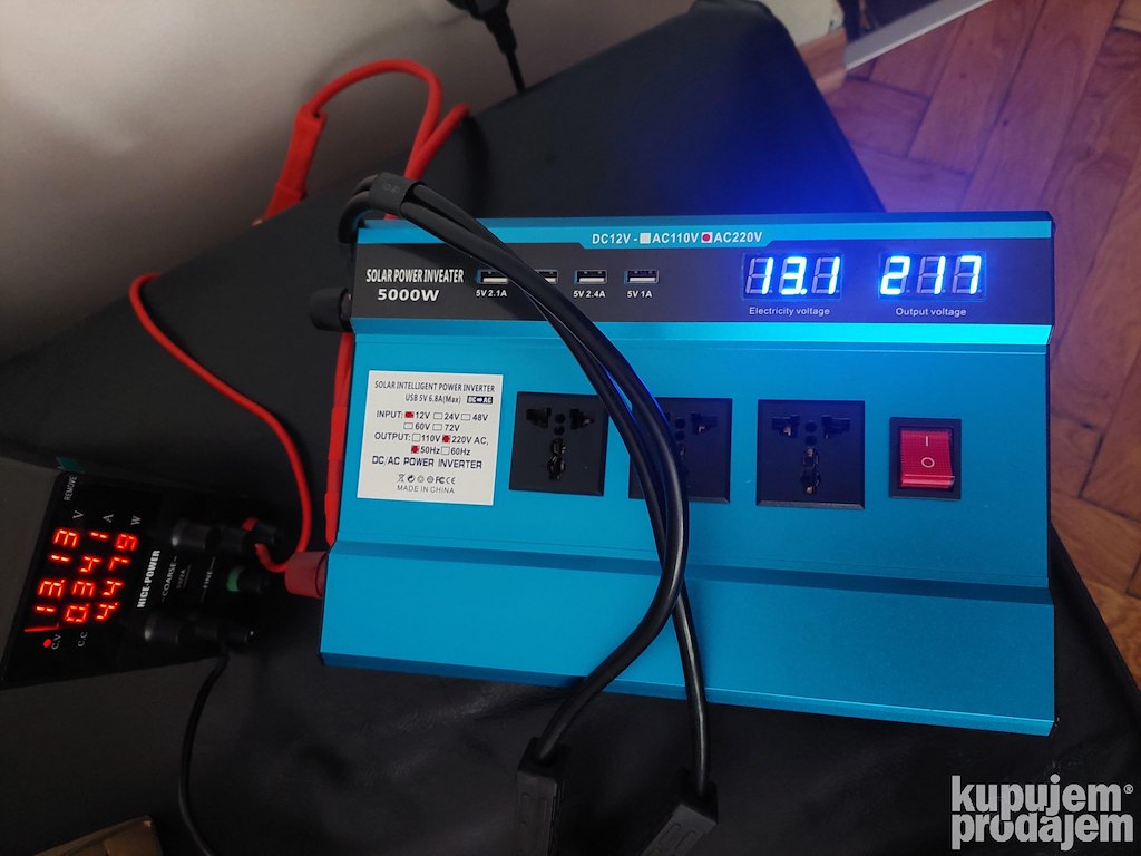 Inverter pretvarac struje sa akumulatora 12v na 220 v 5000W – Inverter pretvarac struje sa akumulatora 12v na 220 v 5000W